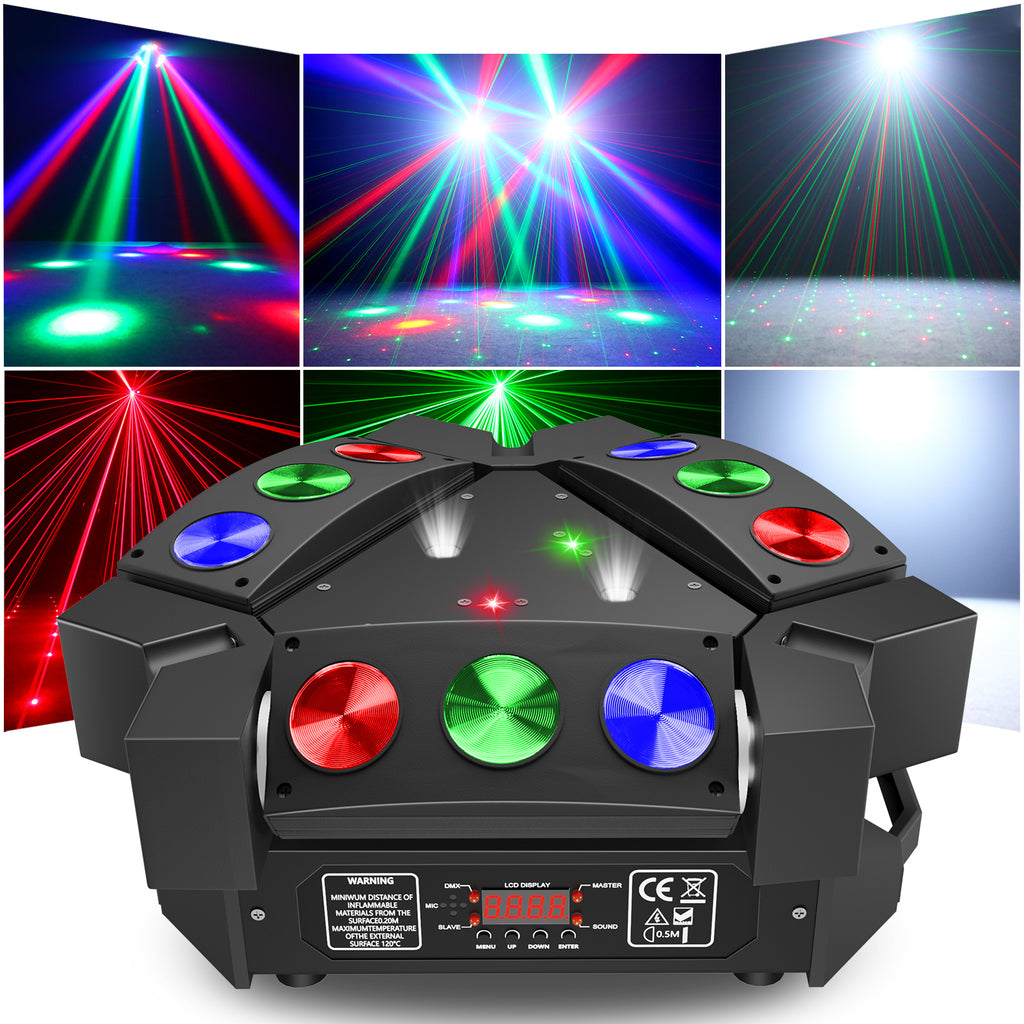 4-in-1 RGB Spider Moving Head Light-E26
