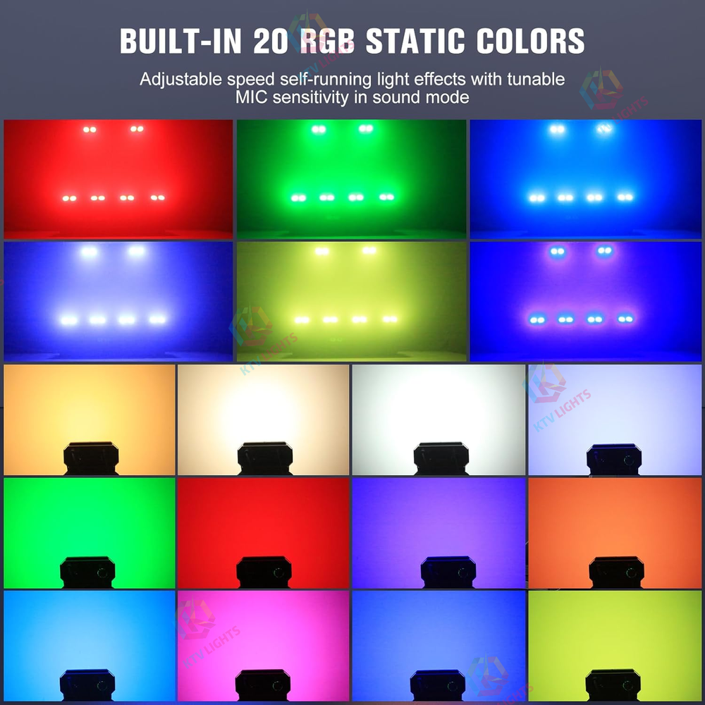 2x100W RGB LED COB PAR LED Flashing Lights - P65