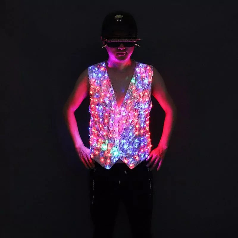 Colorful LED luminous vest