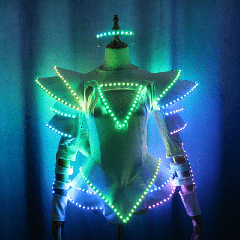 LED luminous robot clothing
